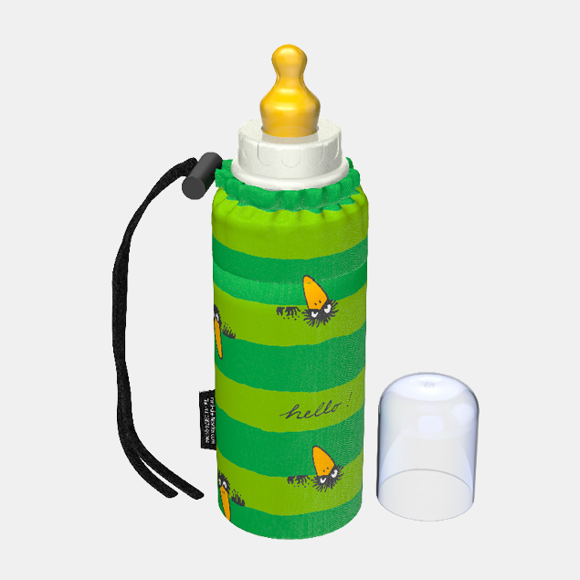 Emil Babyflasche Design Rabe grün | 8510.02